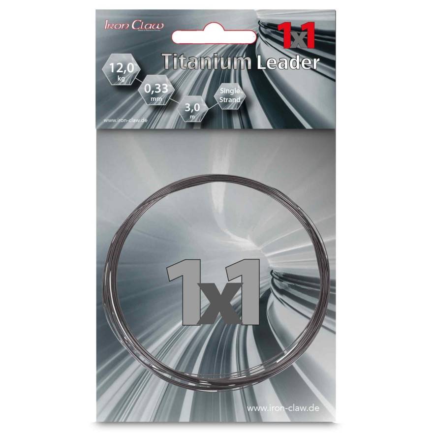 Iron Claw Titanium leader Single Strand 3m 20kg - Specimen Fishing UK