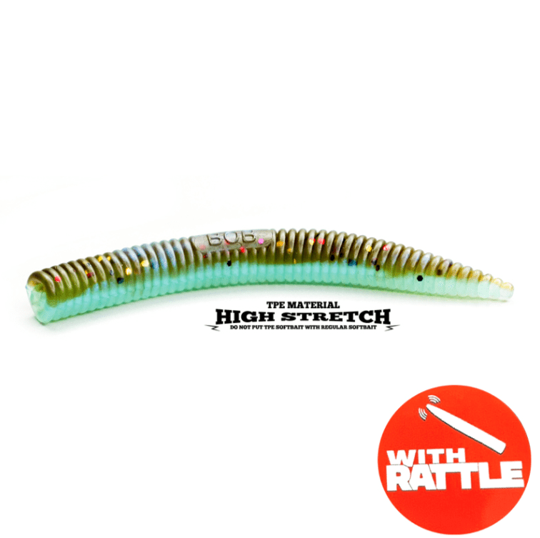Nazeebo Worm Rattle 10cm Blue Craw - Specimen Fishing UK